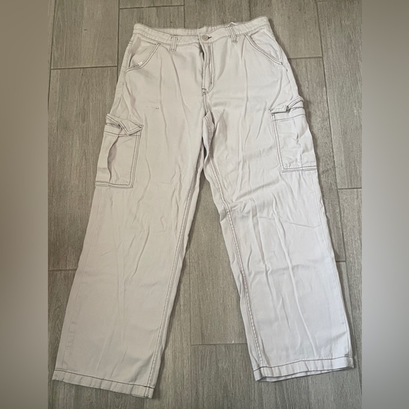 H&M | Jeans | Hm Cargo Pants Cream Color | Poshmark